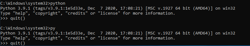Préparer Python (sous windows)